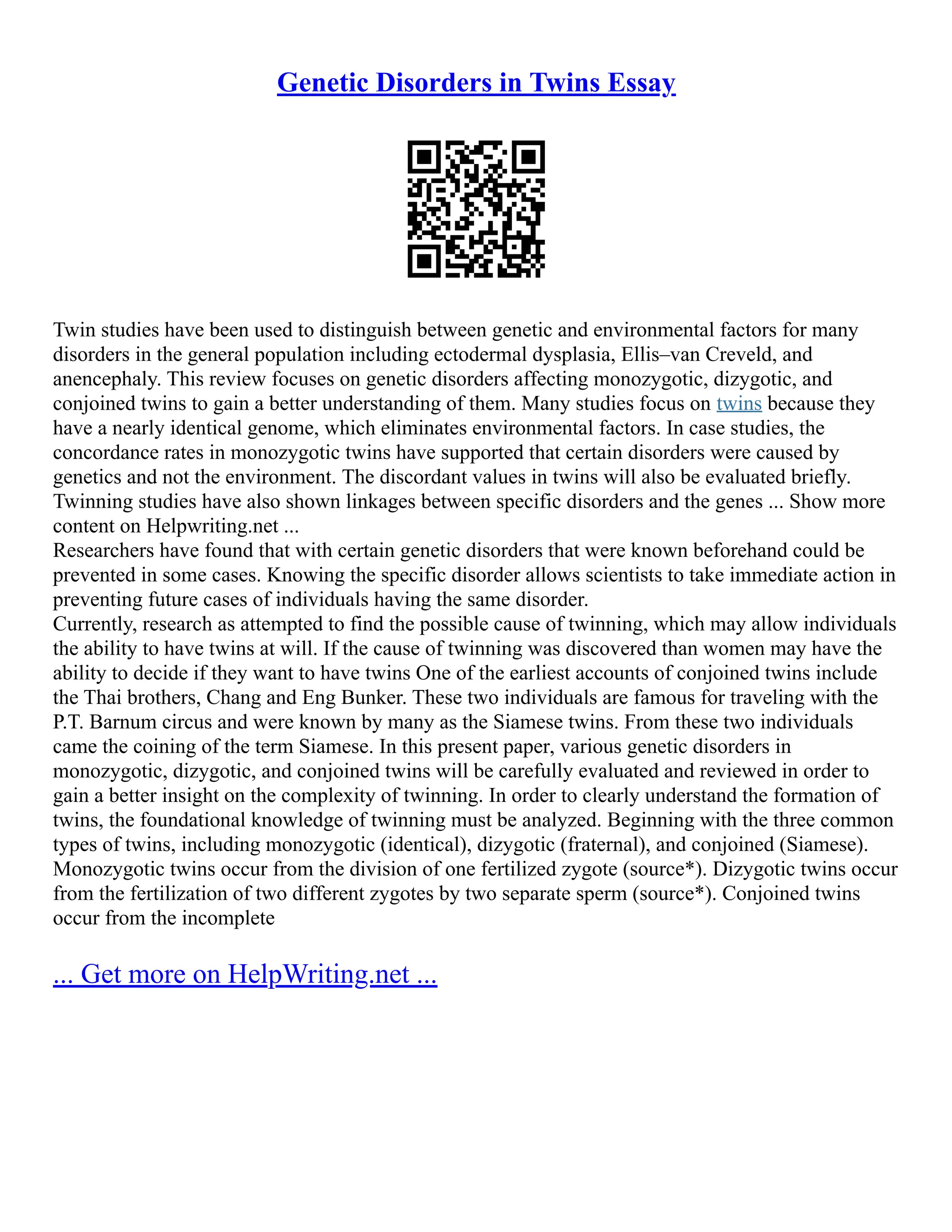 Autism Spectrum Disorder Essay | PDF