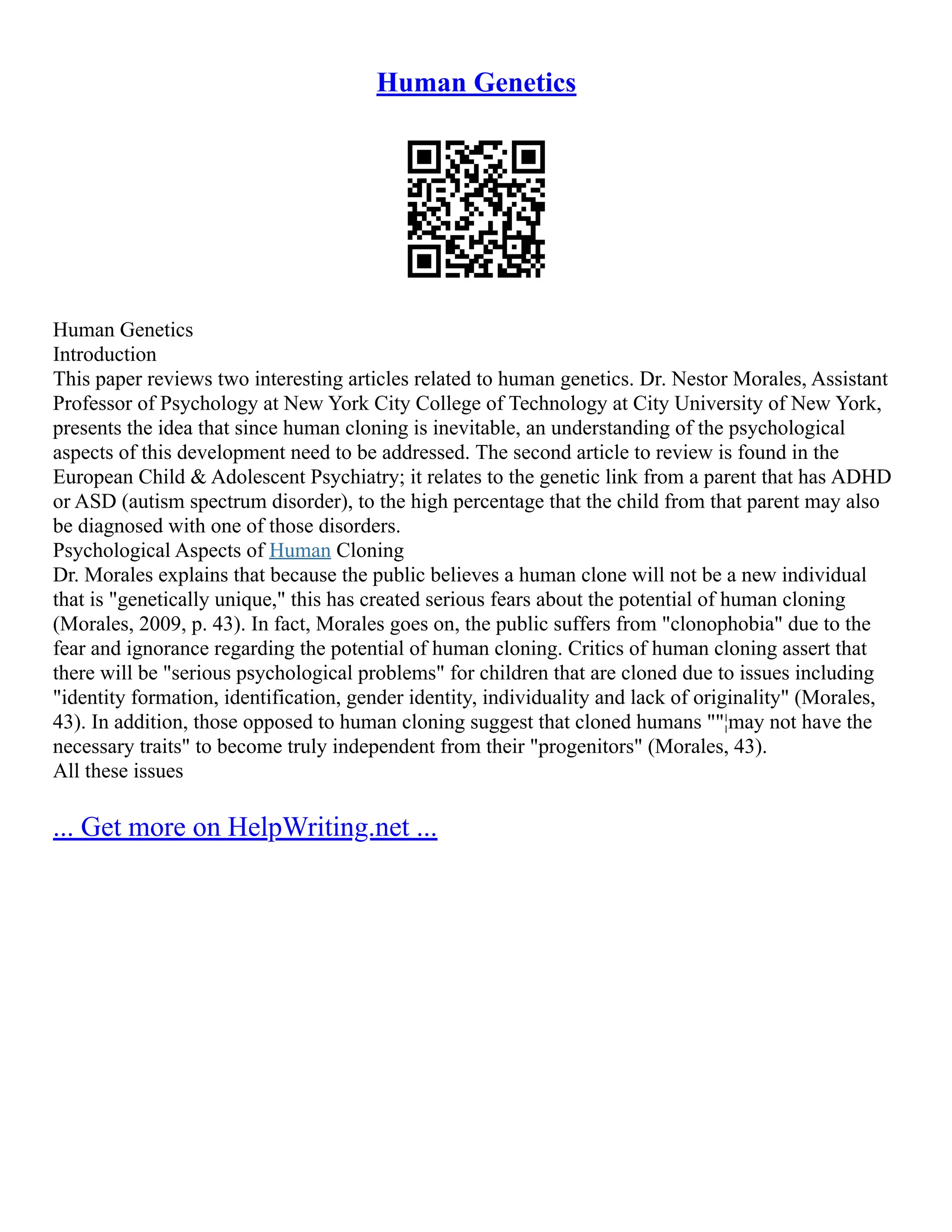 Autism Spectrum Disorder Essay | PDF