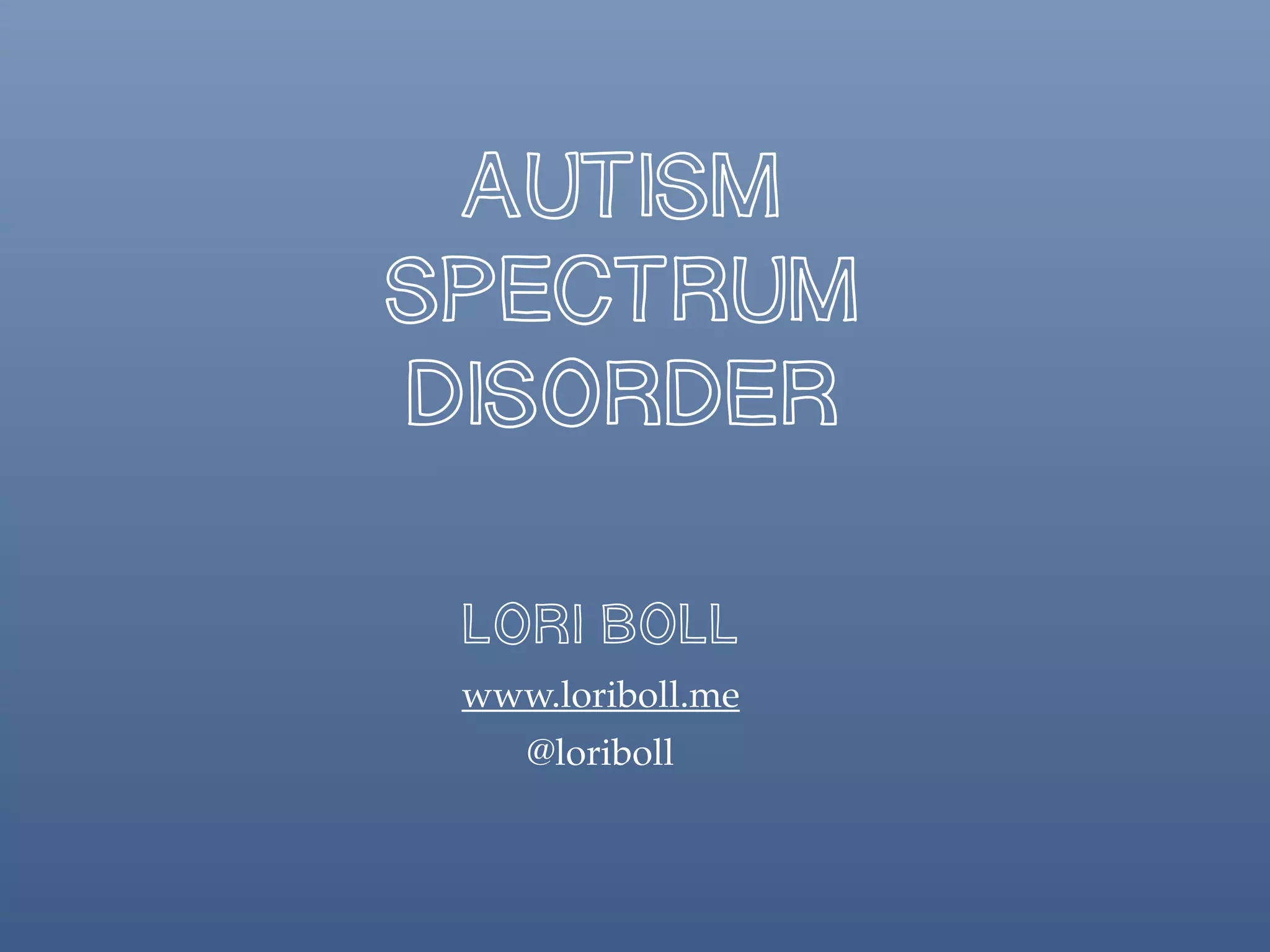 Autism spectrum disorder | PDF