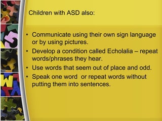 Autism spectrumdisorders | PPT