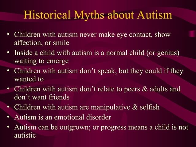 Autism Spectrum Disorders/Causes/symptoms/treatment approaches | PPT ...