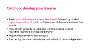 Autism sprecturm disorder | PPTX