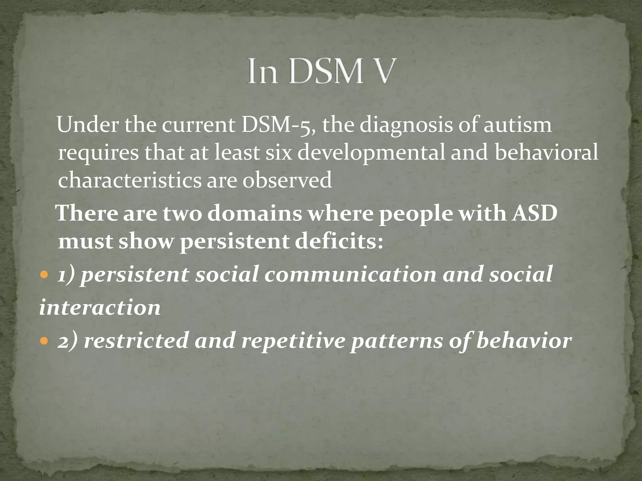 Autistic disorder | PPTX