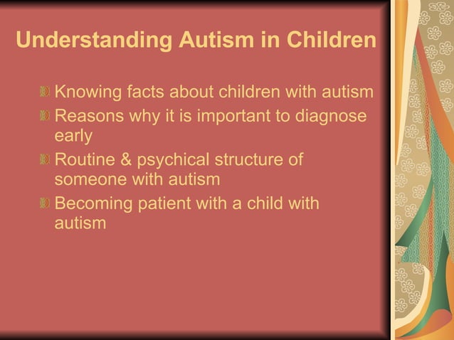 Autistic Children & Teaching | PPT