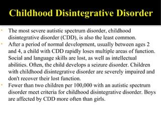 Autistic Disorder | PPT
