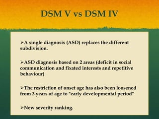 Autism spectrum disorder | PPTX