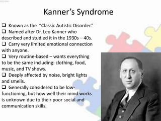 Autistic spectrum disorder | PPSX