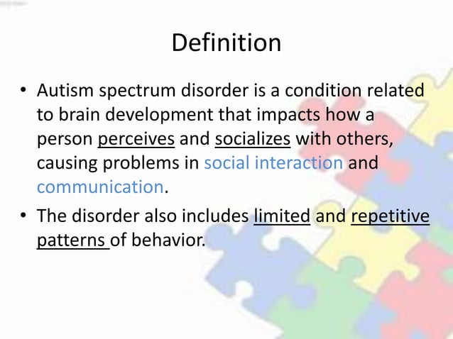Autistic spectrum disorder | PPSX