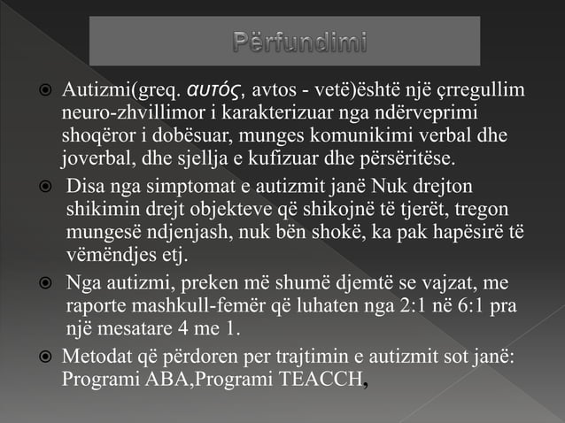 Autizmi | PPTX