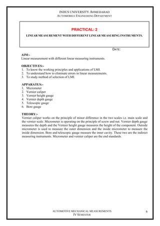 Auto. mech. measurements | DOCX