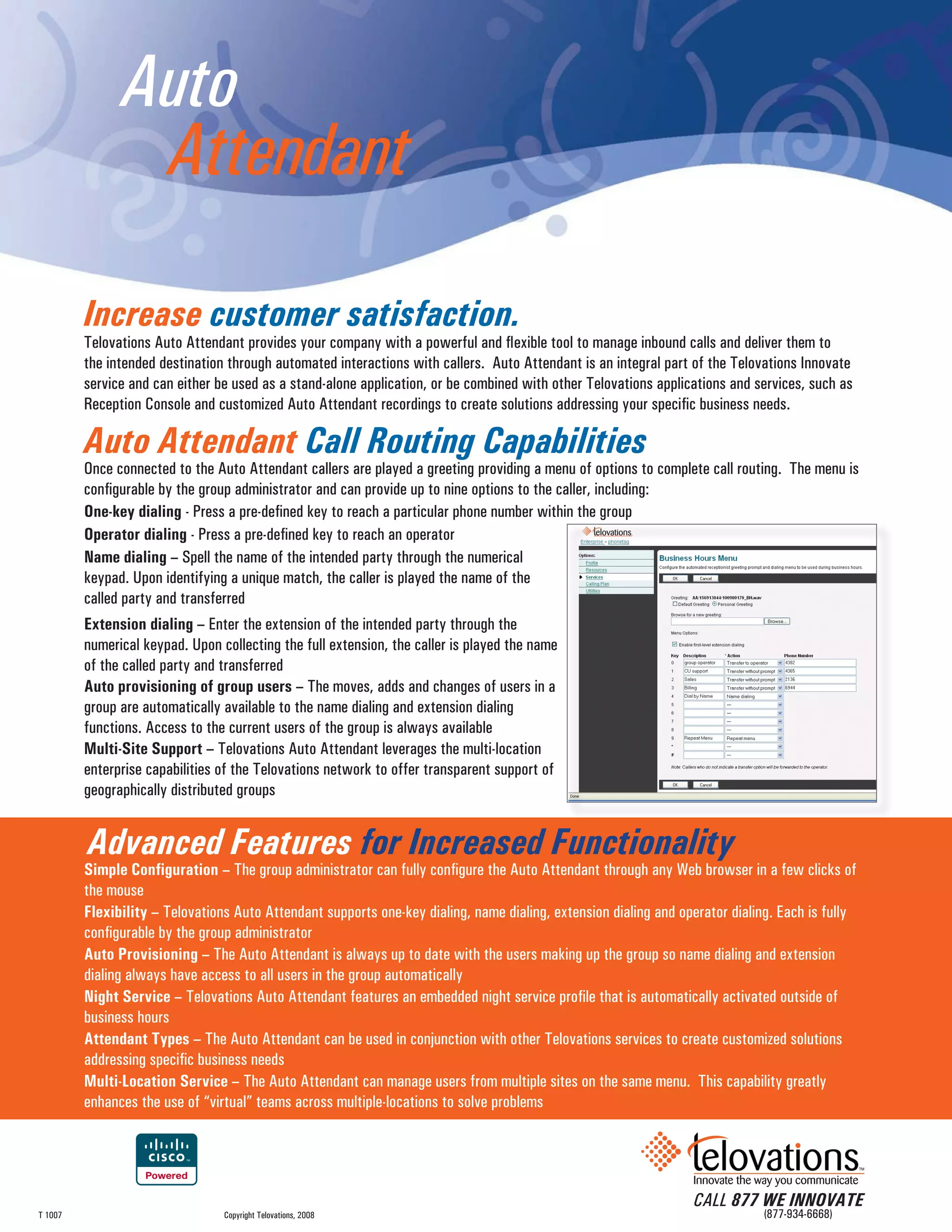 Auto Attendant | PDF