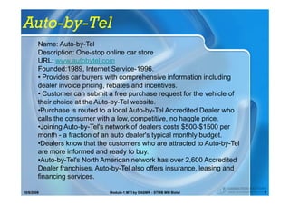 Case Study: Auto By Tel and GM | PDF