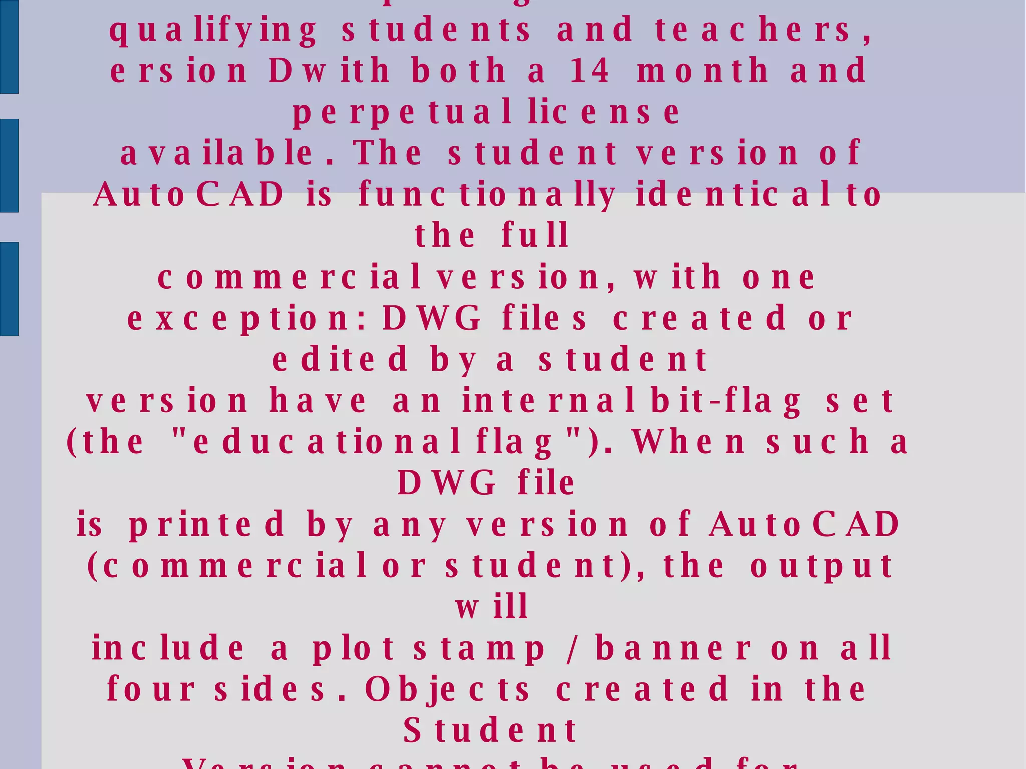 Auto Cad Presentation | ODP