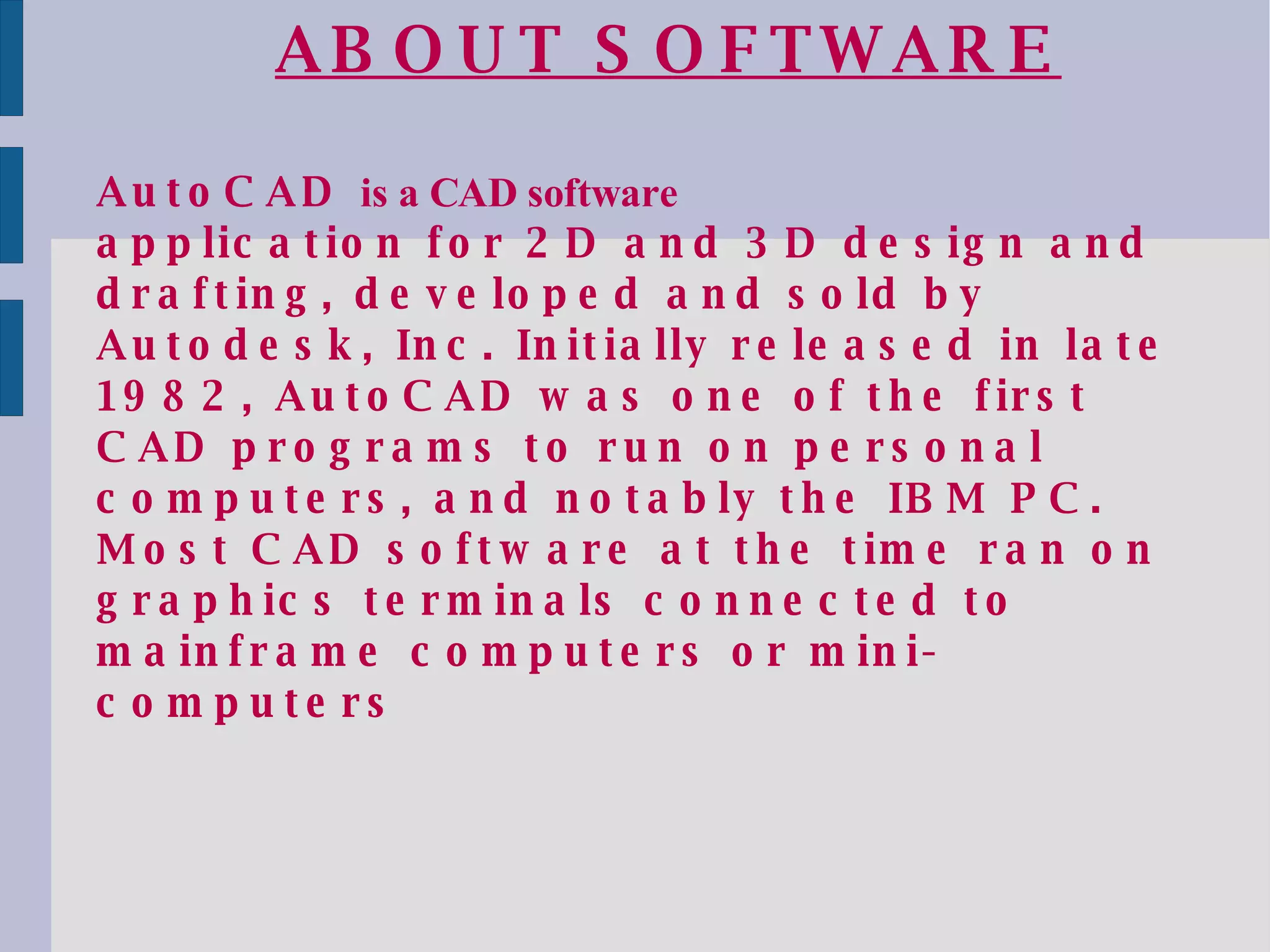 Auto Cad Presentation | ODP