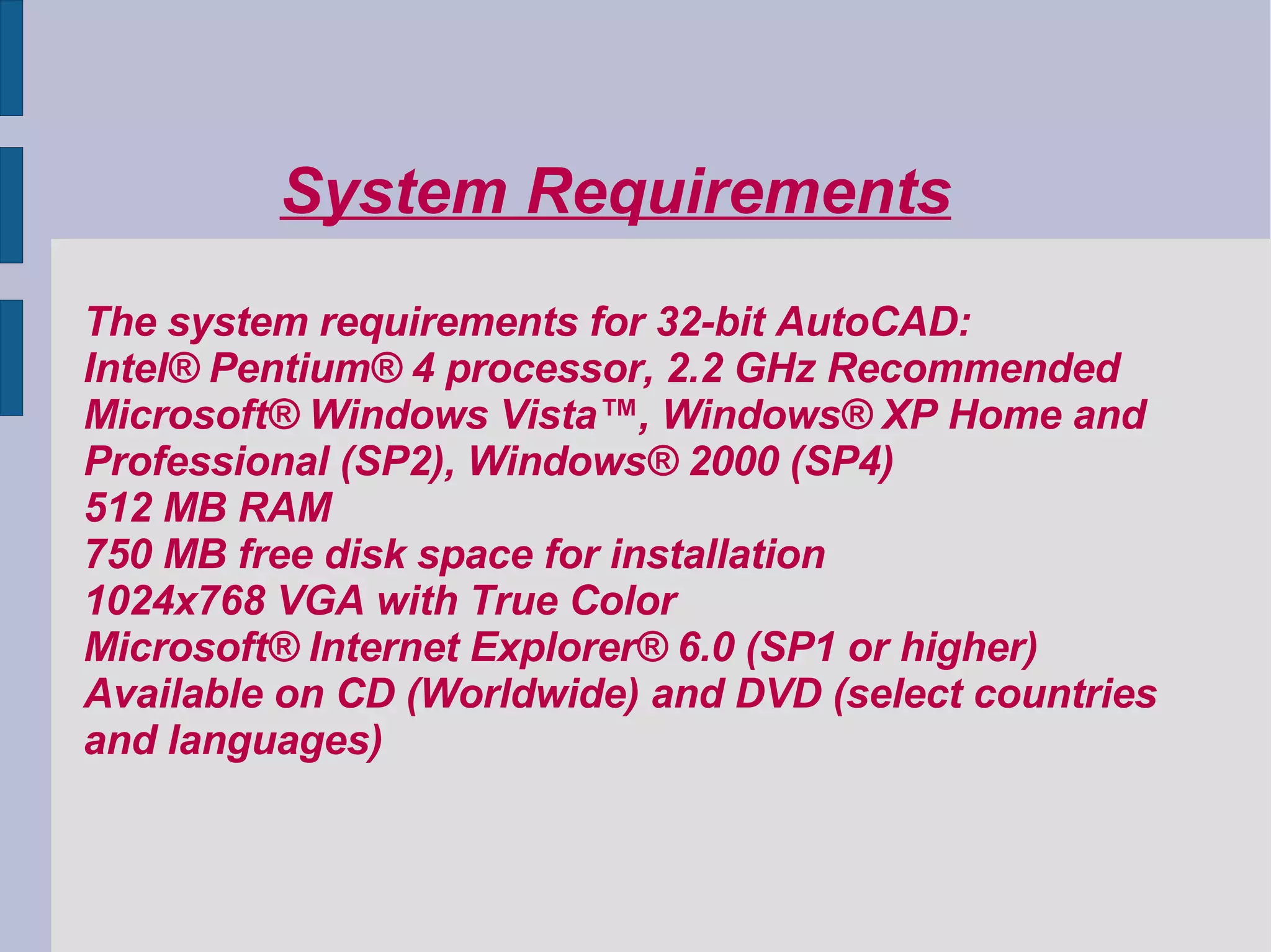 Auto Cad Presentation | ODP
