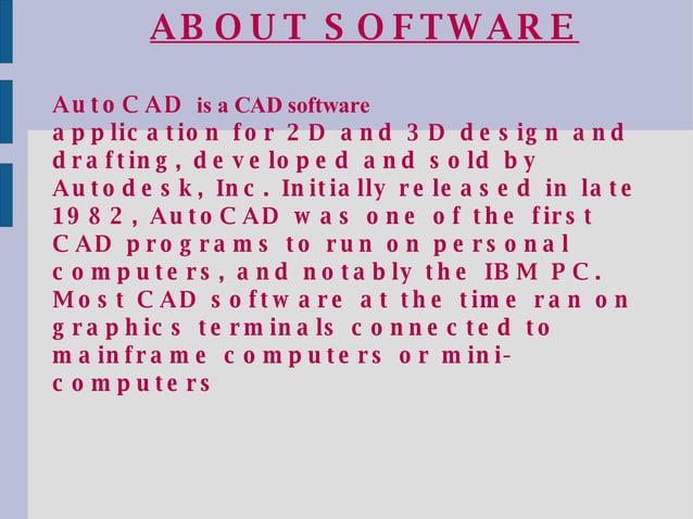 Auto Cad Presentation | ODP