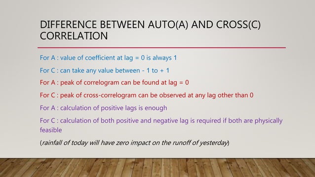 Auto correlation and cross-correlation | PPTX