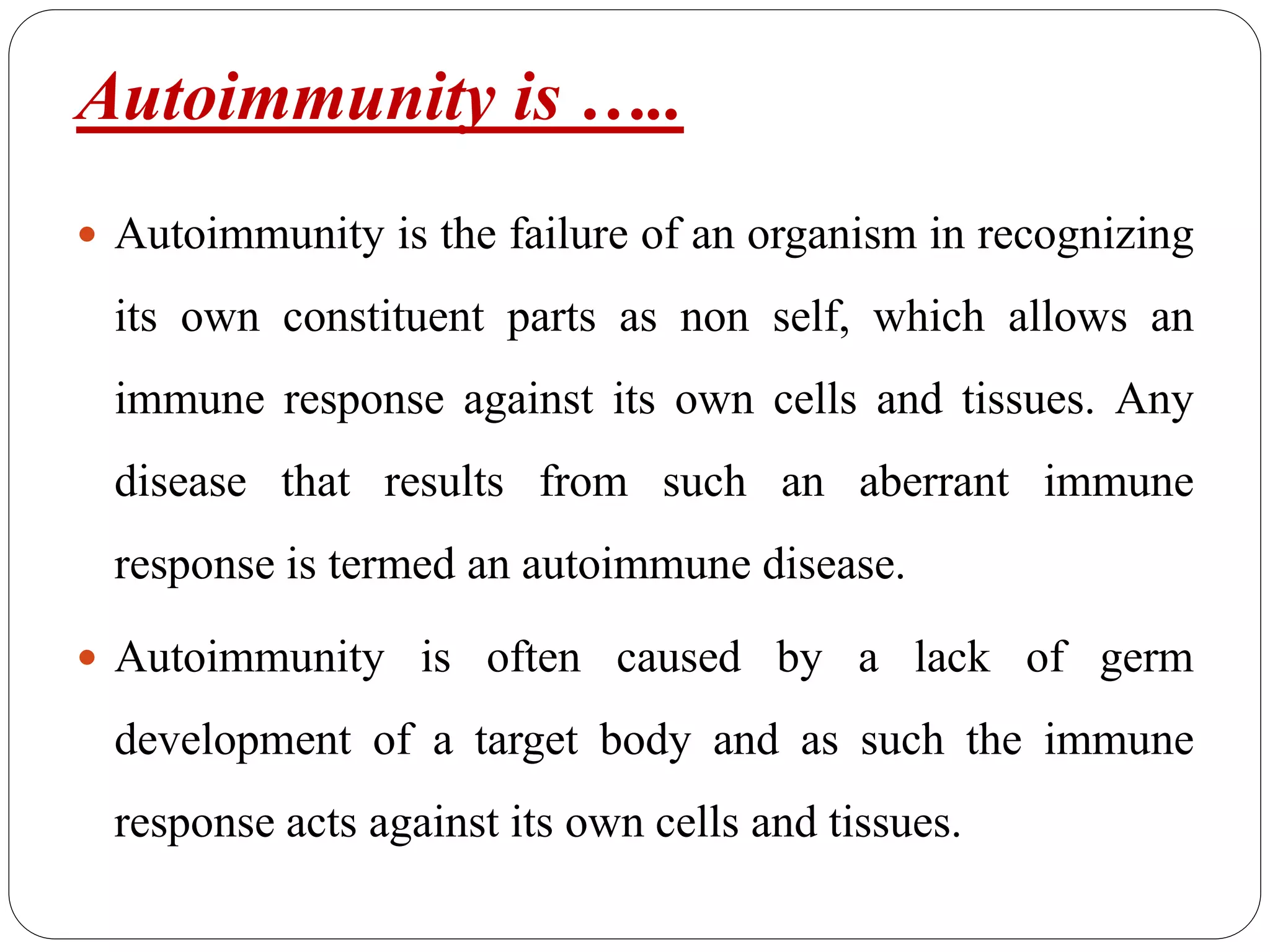 Auto immune diseases | PPTX