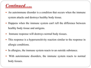 Auto immune diseases | PPTX