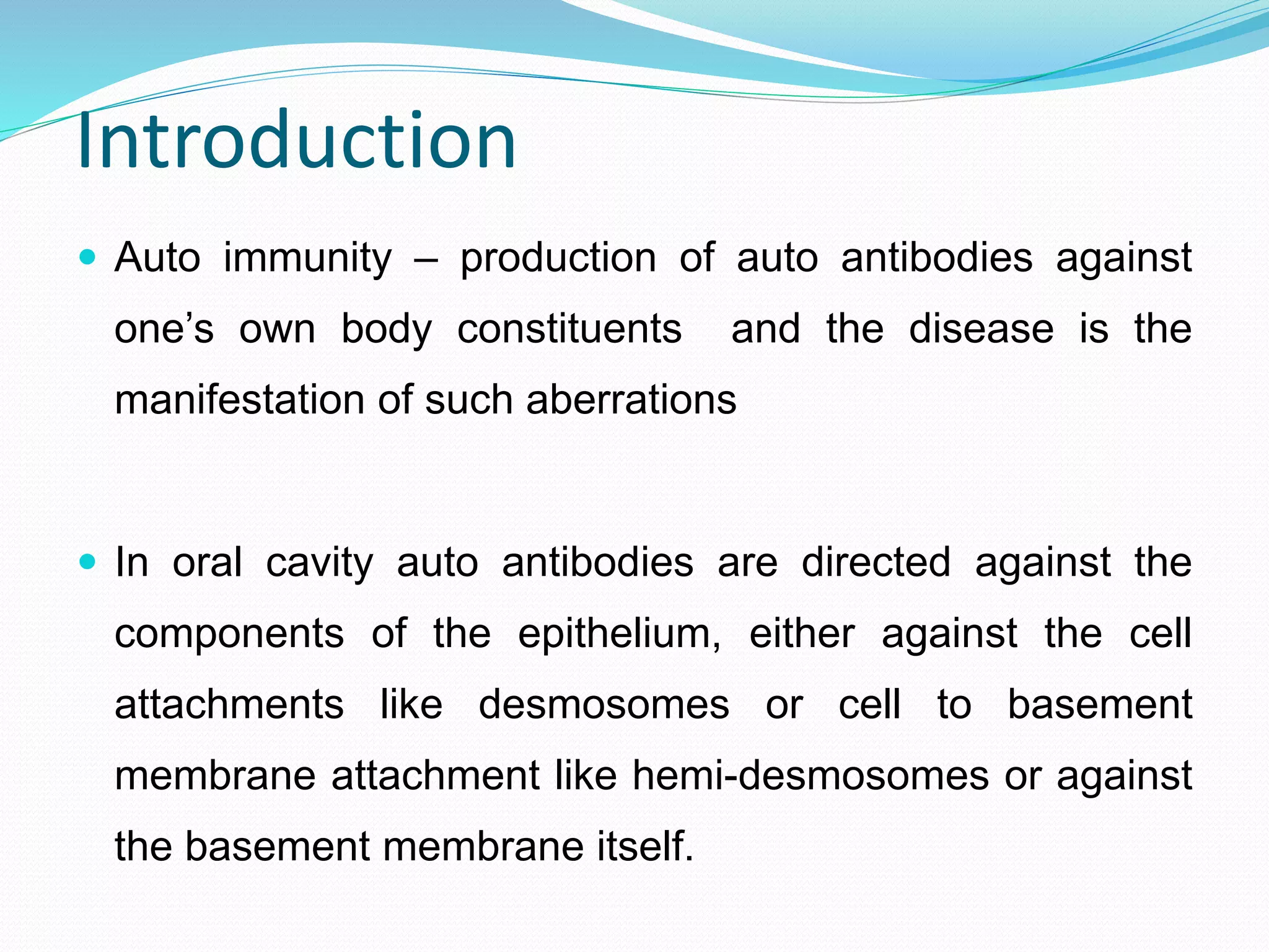 Auto immune disorders of the oral cavity | PPTX