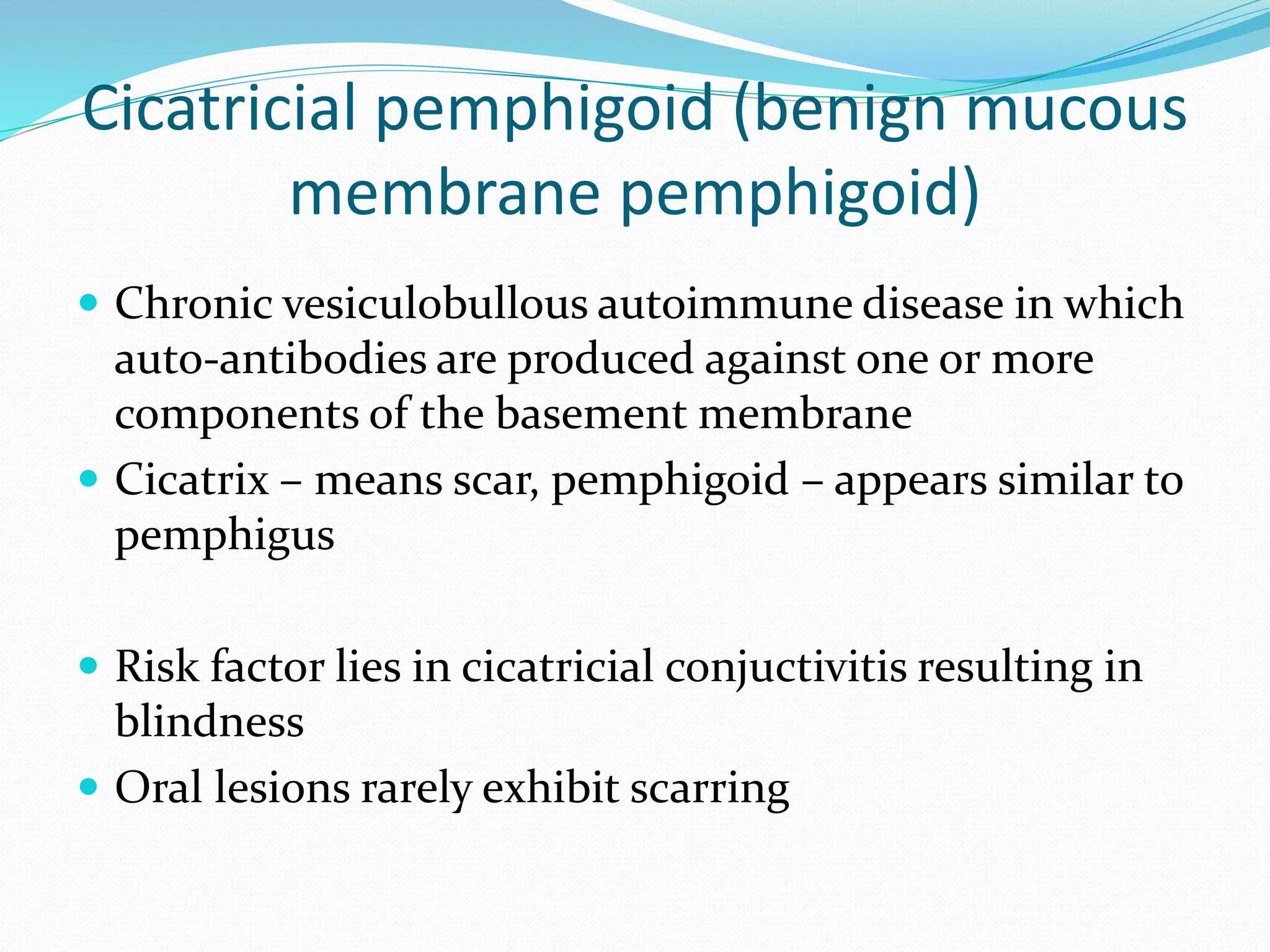 Auto immune disorders of the oral cavity | PPTX
