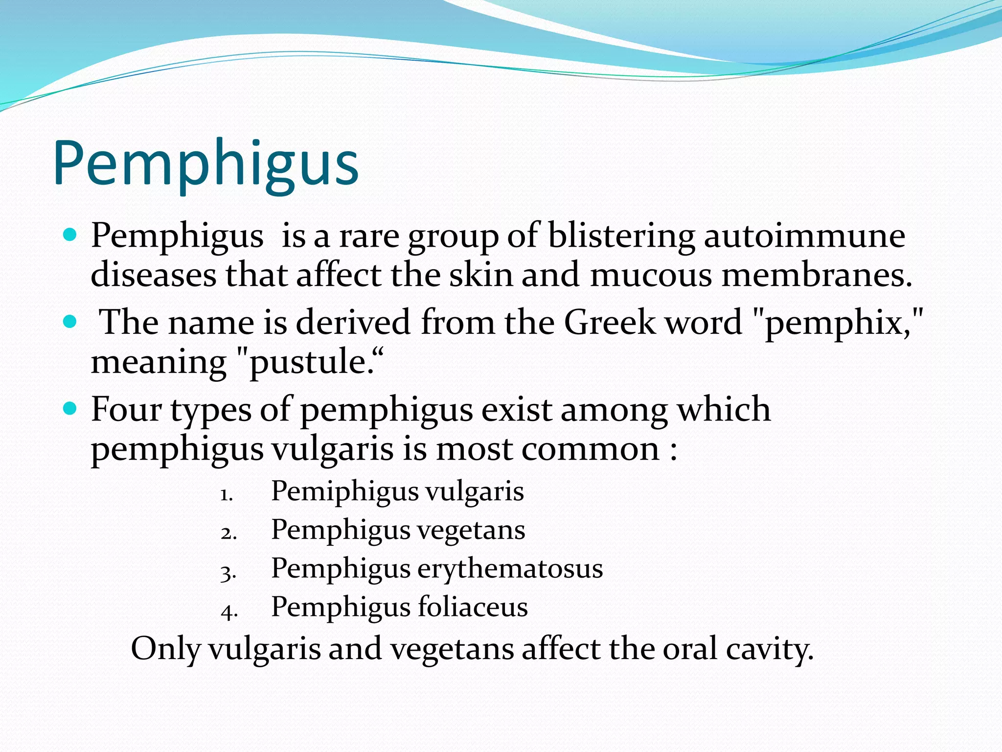Auto immune disorders of the oral cavity | PPTX