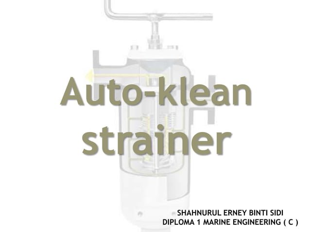 Auto klean filter | PPT