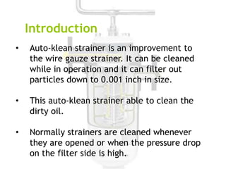 Auto klean filter | PPTX