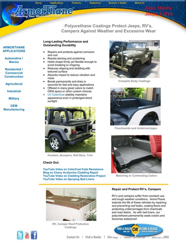 ArmorThane Auto marine applications | PDF