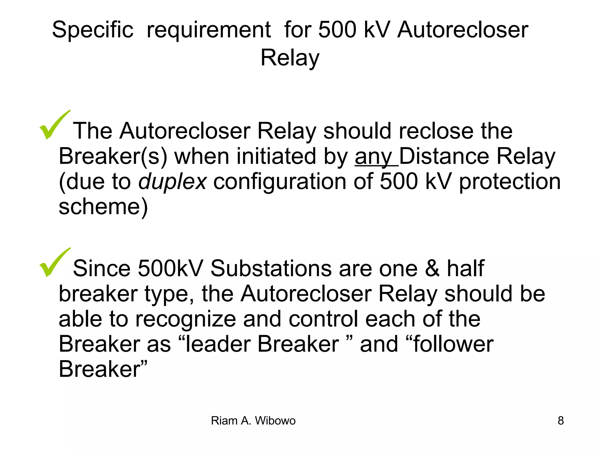 Auto Reclose Testing | PPT