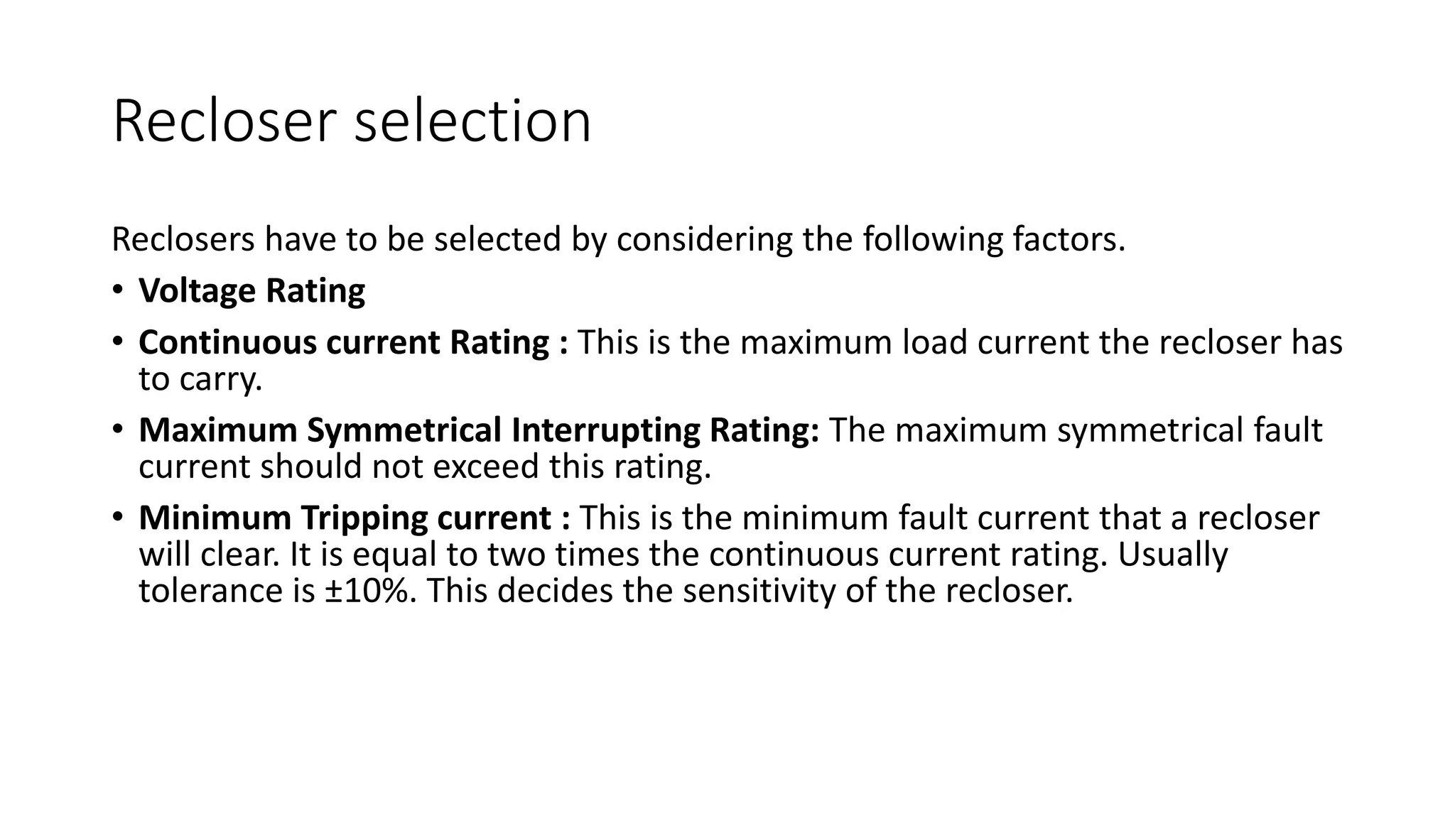 Auto reclosers | PPTX