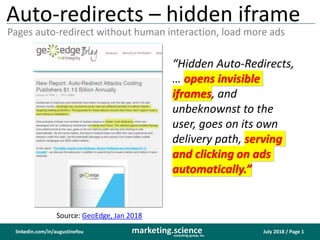 Auto redirects load pages and ads in hidden iframe | PPT