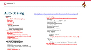 Autoscale a self-healing cluster in OpenStack with Heat | PPT