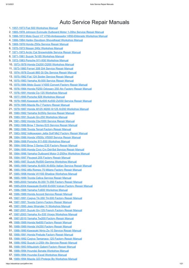 Auto service-repair-manuals.. | PDF