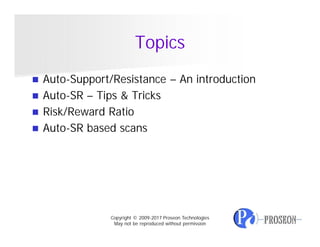 Auto Support-Resistance - Tips and Tricks | PPT