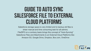 Auto-Sync Salesforce Files and Attachments using FileZIPO | PPT