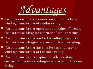 Auto transformer | PPT | Physics | Science