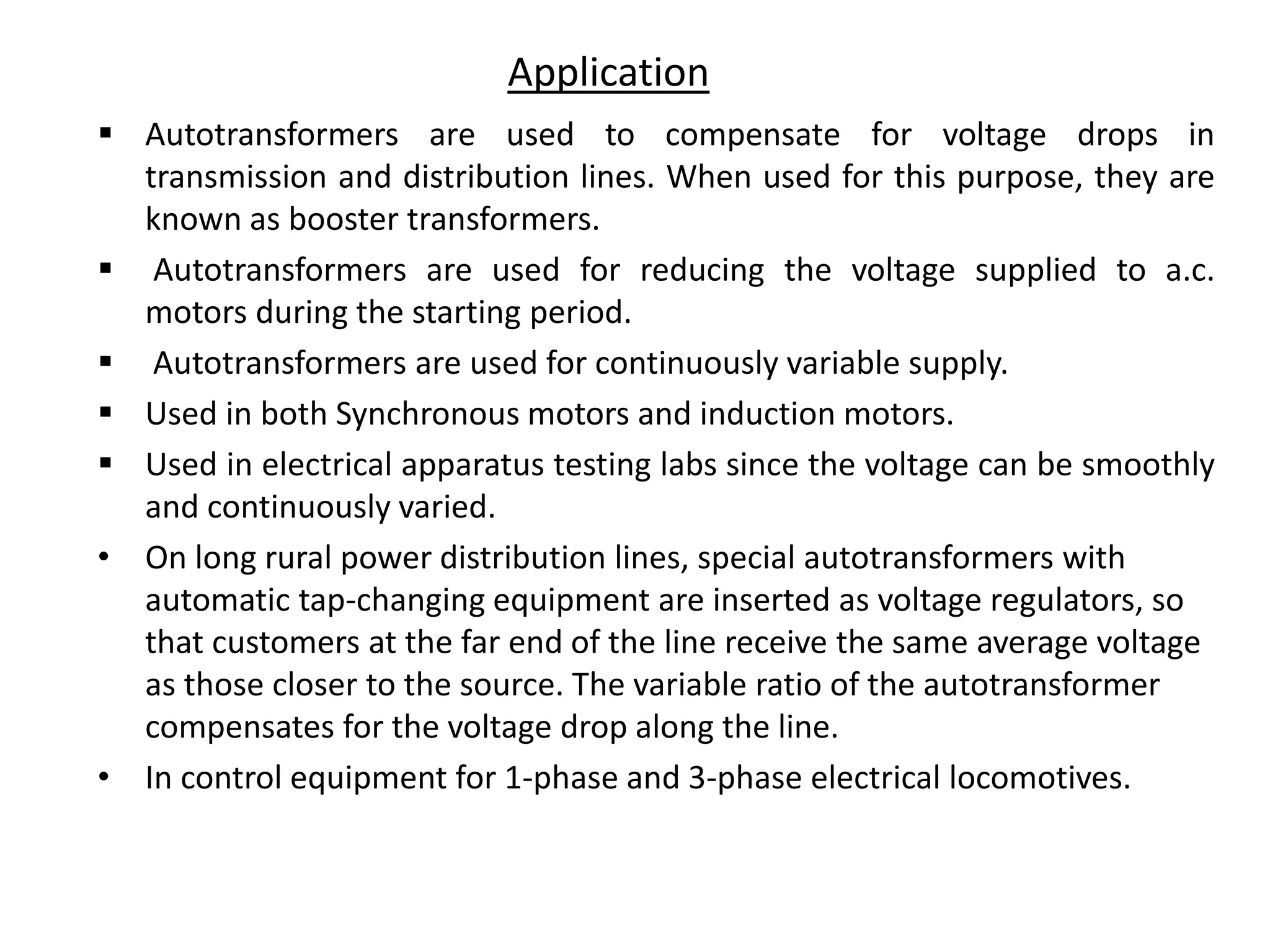 Auto Transformer | PPT