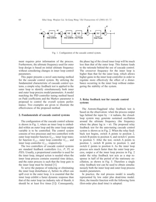 Auto tuning of cascade control systems | PDF