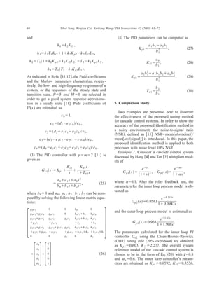 Auto tuning of cascade control systems | PDF