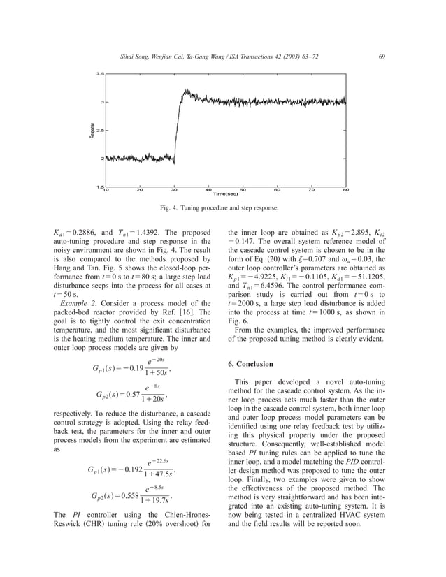 Auto tuning of cascade control systems | PDF