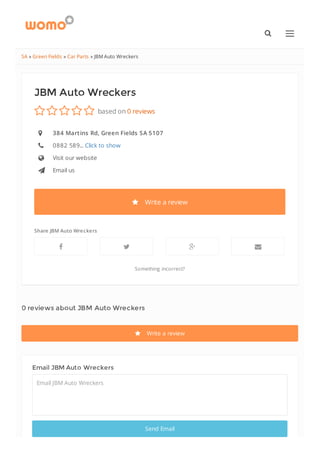 JBM Auto Wreckers | PDF