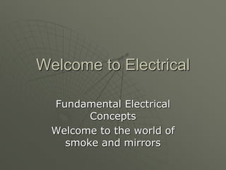 Auto 1 electrical fundamentals | PPT