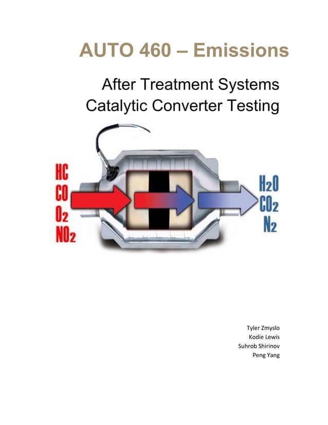 Auto 460 Catalytic Converter Test | PDF | Chemistry | Science