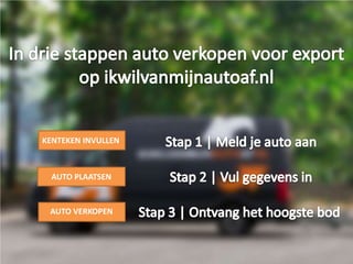 Auto aanbieden voor export | PPT