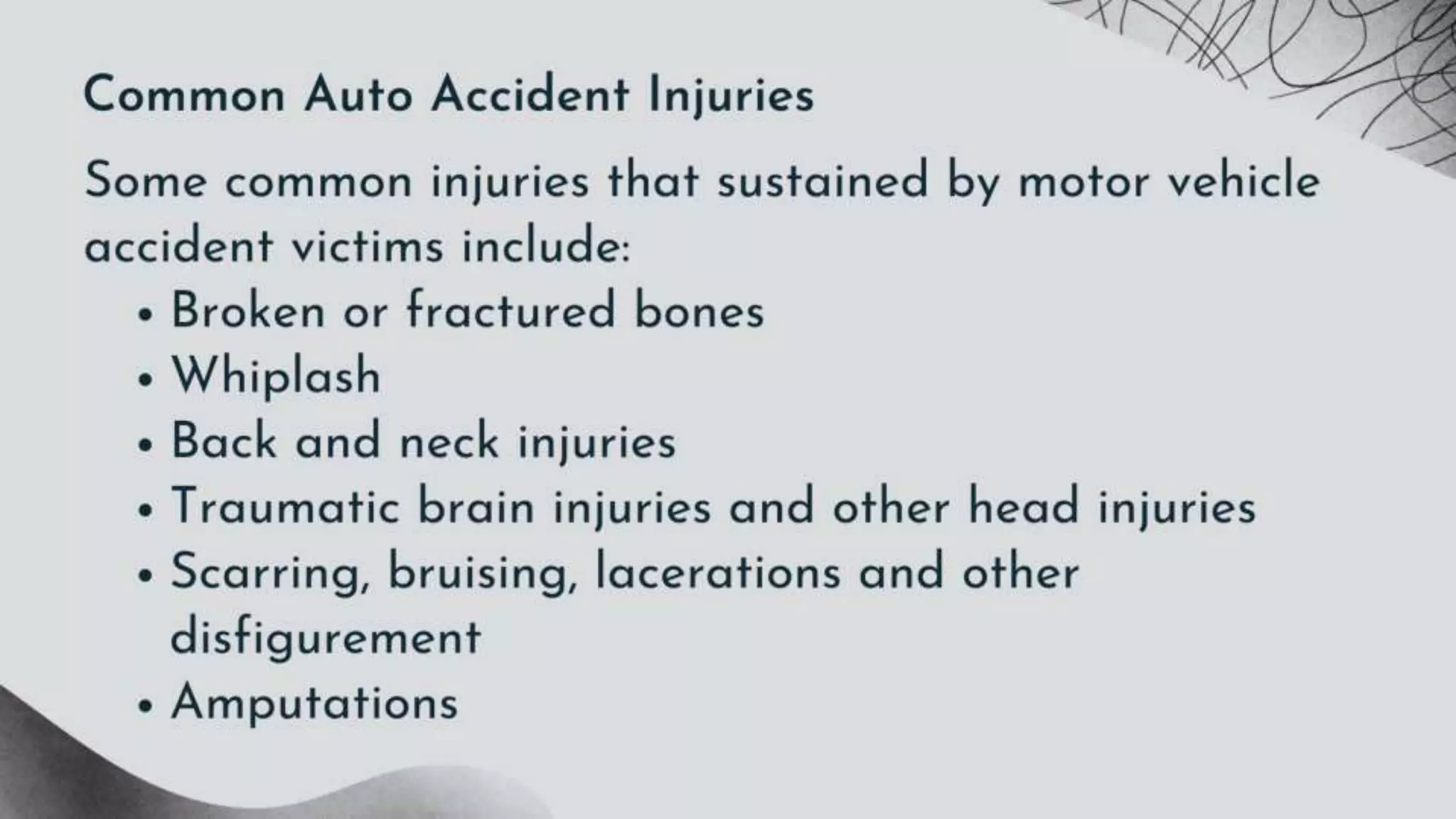 Auto accident injuries and compensation | PPT