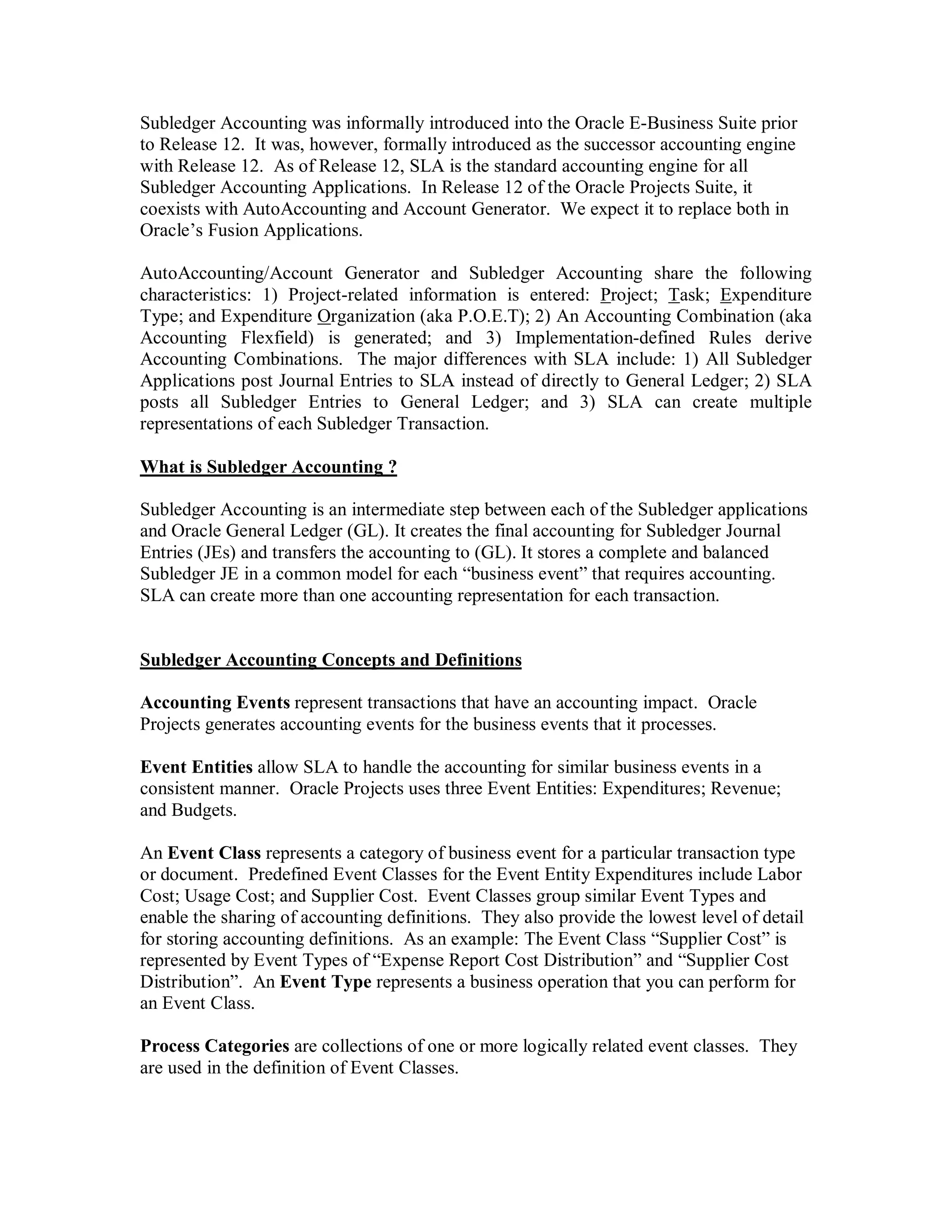 Auto accounting in projects | PDF