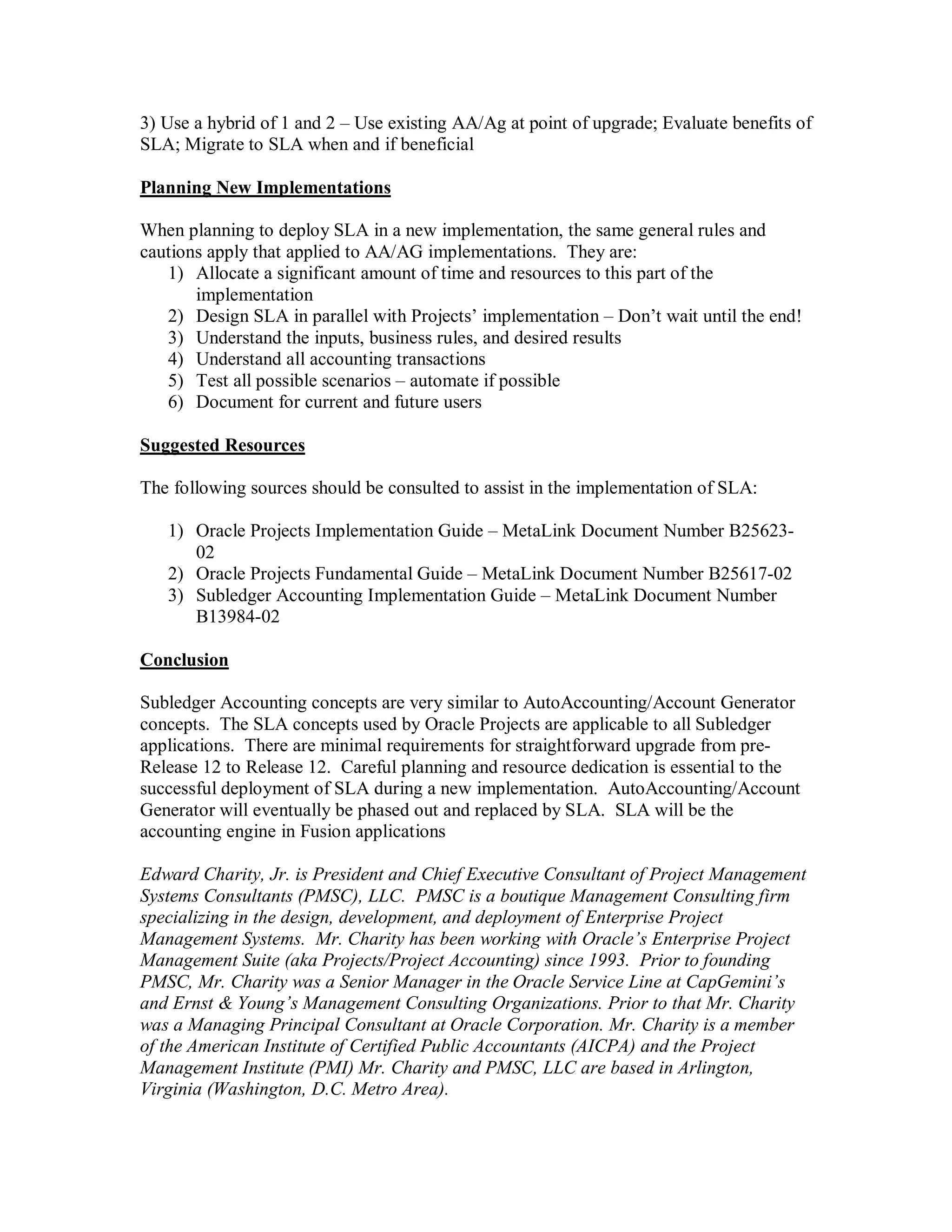 Auto accounting in projects | PDF