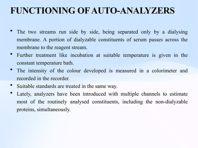 Autoanalyzers what and how they are used. | PPT