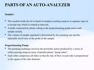 Autoanalyzers what and how they are used. | PPTX